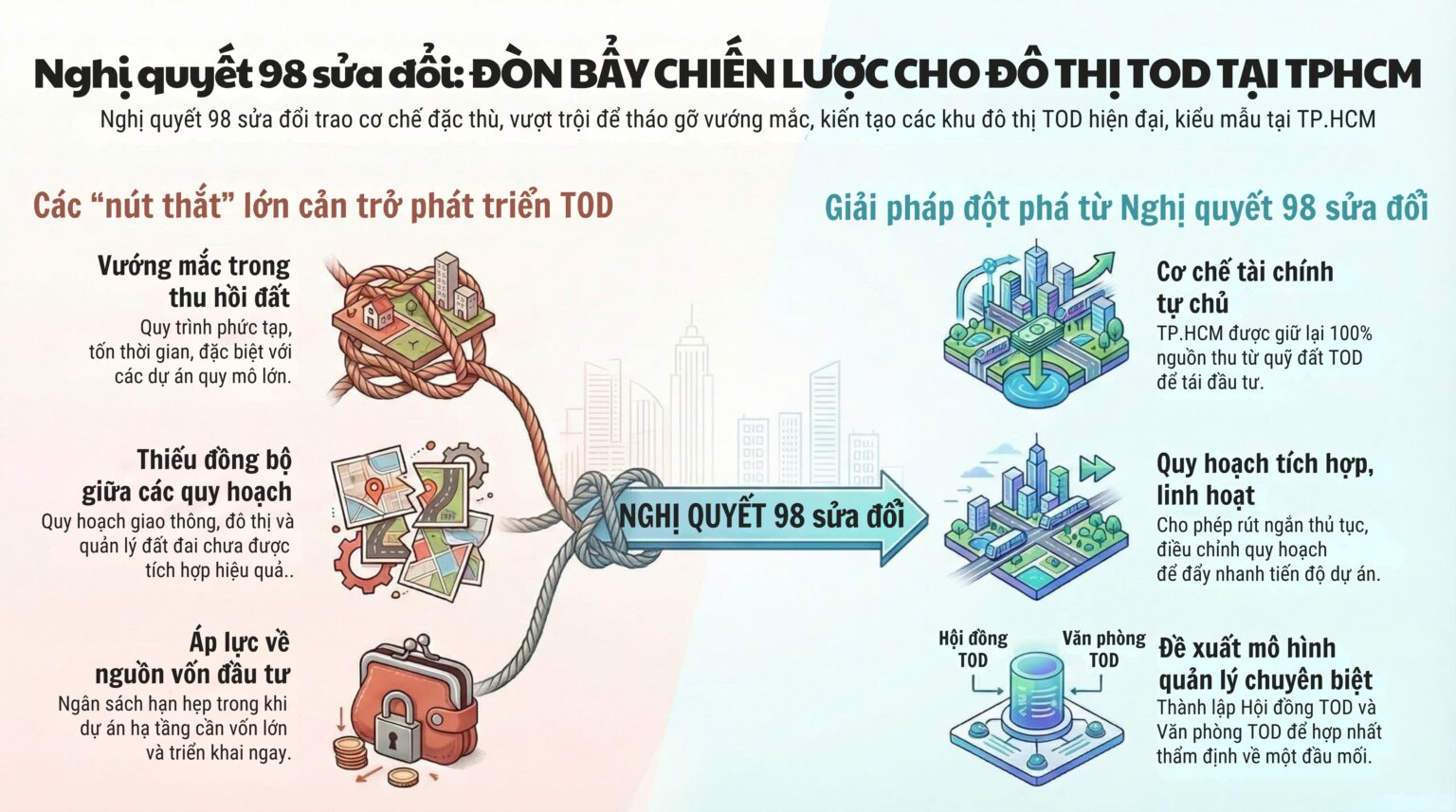 🏙️ NGHỊ QUYẾT 98 sửa đổi: ĐÒN BẨY CHIẾN LƯỢC CHO ĐÔ THỊ TOD TẠI TPHCM 🚀 ...